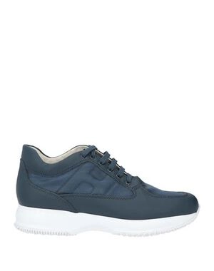 Hogan Sneakers Size Leather, Textile Fibers - Navy