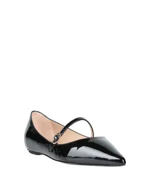 STUART WEITZMAN Patent Leather Mary Jane Ballet Flats