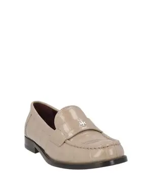 Tory Burch Loafers Taupe Size Leather