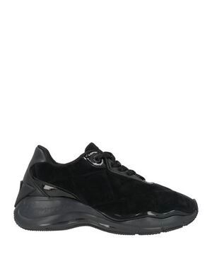 Emporio Armani Sneakers Size Textile Fibers, Leather - Black