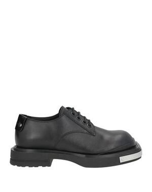 Emporio Armani Lace-up Shoes Size Calfskin - Black