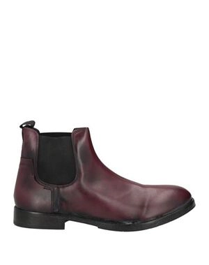 Moma MOMA Calfskin Ankle Boots Red