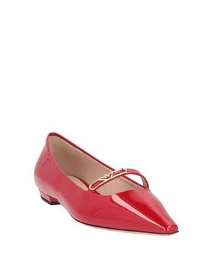 Emporio Armani Patent Leather Mary Jane Ballet Flats