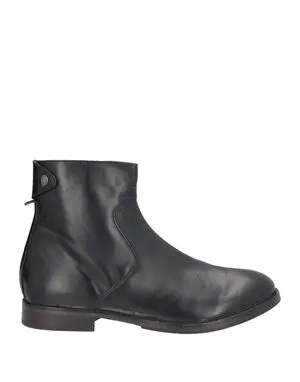 Moma Ankle Boots Burgundy Size Calfskin - Black