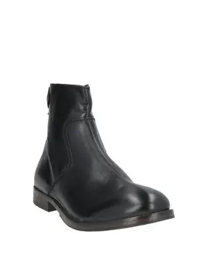 Moma Ankle Boots Burgundy Size Calfskin - Black