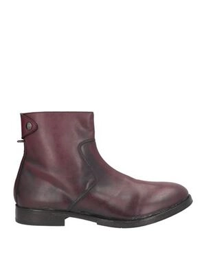 Moma Ankle Boots Burgundy Size Calfskin - Red