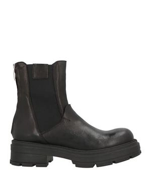 FABRIZIO CHINI Leather Ankle Boots - Black