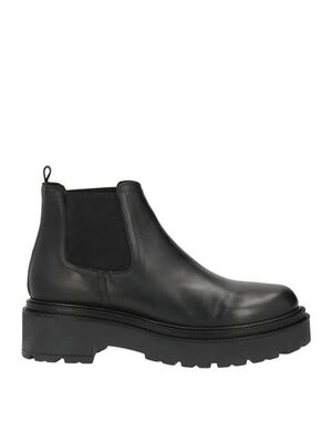 FABRIZIO CHINI Ankle Boots Size Calfskin - Black