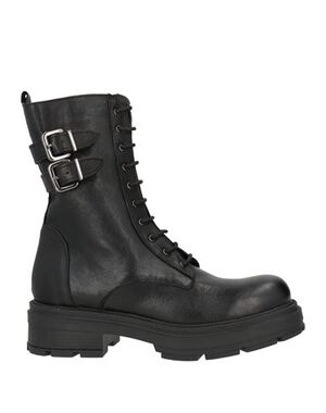 FABRIZIO CHINI Ankle Boots Size Leather - Black