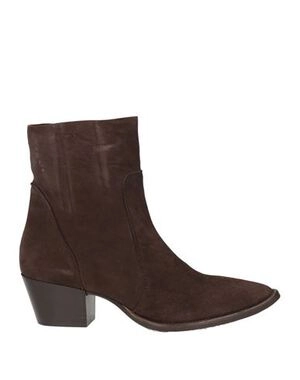 FABRIZIO CHINI Leather Ankle Boots - Brown