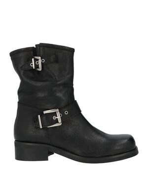 FABRIZIO CHINI Ankle Boots Size Leather - Black