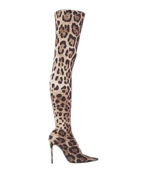 Dolce & Gabbana Boot Size Textile Fibers - Brown
