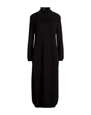 HAVEONE Knitted Midi Dress With Turtleneck