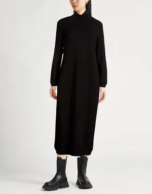HAVEONE Knitted Midi Dress With Turtleneck
