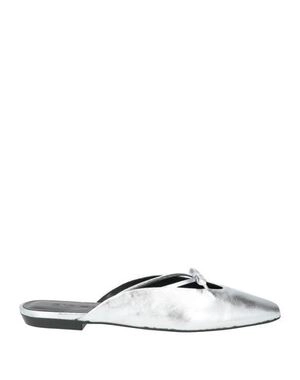 By Far Mules & Clogs Size Leather - Silver