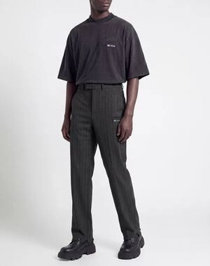 UMBRO Tailored Pinstriped Pants With Distressed Hem
