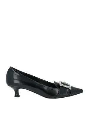 NILA & NILA Synthetic Material Pumps With Crystal Embellishments