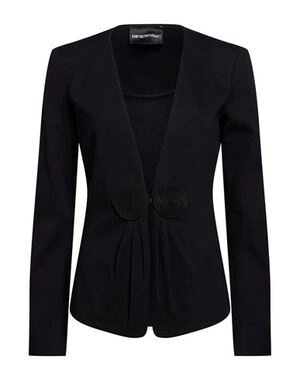 Emporio Armani Blazer Size Viscose, Polyamide, Elastane - Black