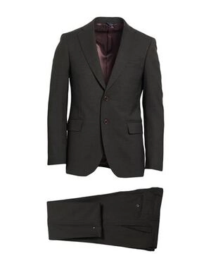 TOMBOLINI Suit Charcoal Size Polyester, Wool, Elastane - Grey