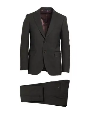 TOMBOLINI Suit Charcoal Size Polyester, Wool, Elastane