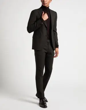 TOMBOLINI Suit Charcoal Size Polyester, Wool, Elastane