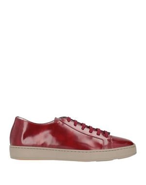 Santoni Sneakers Brick Size Leather - Red