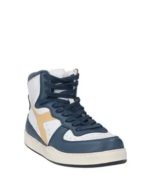 DIADORA High-top Sneakers In Leather - Blue