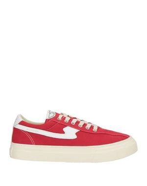 S.W.C STEPNEY WORKERS CLUB Low-top Leather And Textile Sneakers - Red