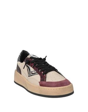 4B12 Low Top Suede Sneakers With Glitter And Lace-up Closure