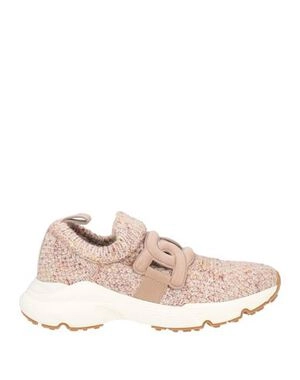 TOD'S Textile Fibers And Leather Sneakers - Beige