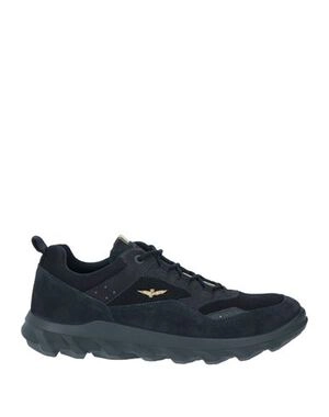 AERONAUTICA MILITARE Sneakers Khaki Size Leather, Textile Fibers - Blue