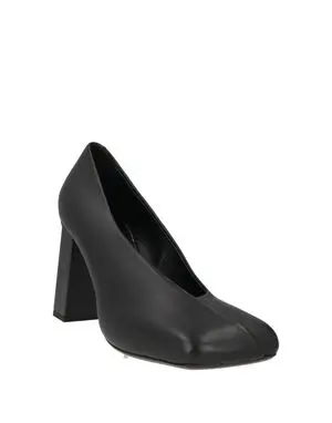 VIC MATIE Leather Pumps With Geometric Heel