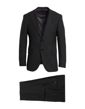 TOMBOLINI Suit Charcoal Size Wool, Polyester, Elastane