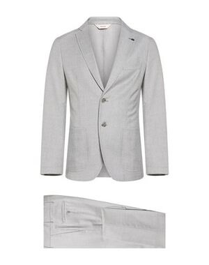 PAOLONI Suit Size Virgin Wool, Elastane - Grey