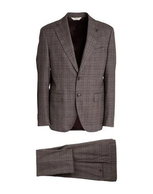 PAOLONI Suit Size Wool, Elastane - Grey