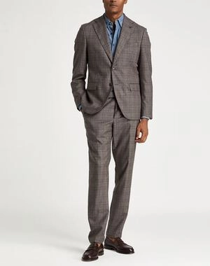 PAOLONI Suit Size Wool, Elastane
