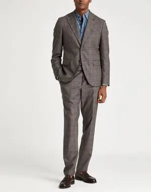 PAOLONI Suit Size Wool, Elastane