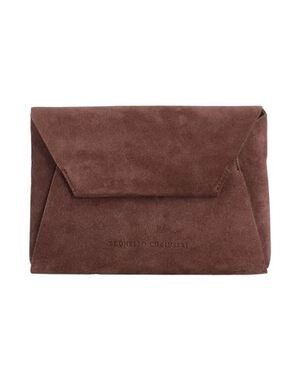 Brunello Cucinelli Suede Clutch - Brown