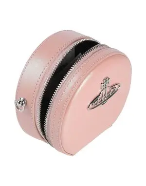 VIVIENNE WESTWOOD Round Leather Crossbody Bag - Pink