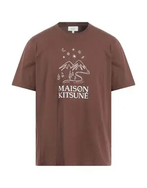 Maison Kitsuné T-shirt Chocolate Size Cotton