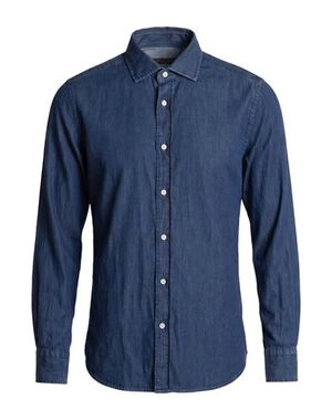 MOORER Denim Shirt Size Cotton - Blue