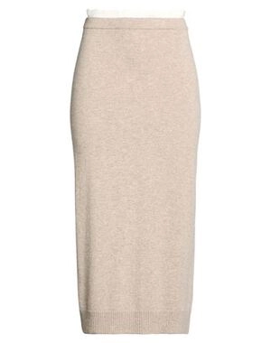 Sandro Midi Skirt Size Wool, Cashmere - Grey
