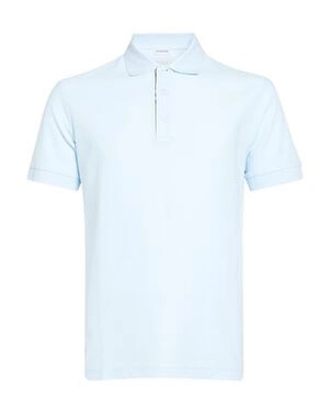 Burberry Polo Shirt Sky Size Cotton, Elastane - Blue