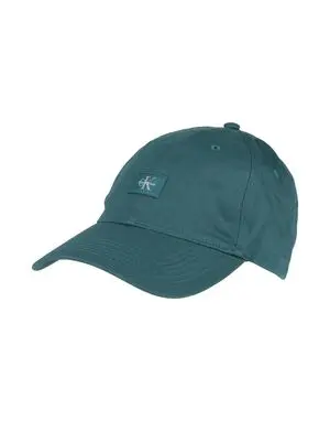 Calvin Klein Hat Deep Teal Size Cotton - Green