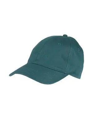 Calvin Klein Hat Deep Teal Size Cotton - Green
