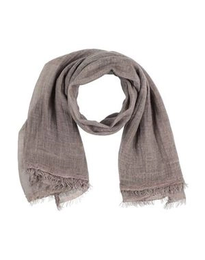 Faliero Sarti Scarf Taupe Cotton - Grey