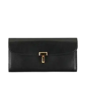 TOTEME Wallet Leather - Black