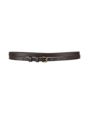Aspesi Leather Skinny Belt - Brown