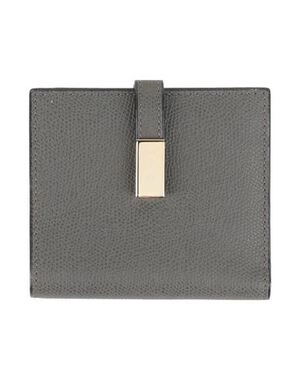 VALEXTRA Woman Wallet Cream Size - Calfskin Charcoal