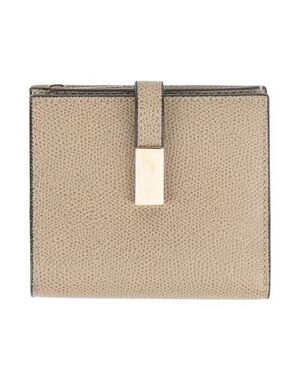 VALEXTRA Woman Wallet Cream Size - Calfskin Light Brown